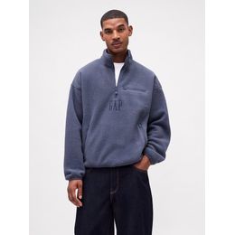 GAP Fleecepullover in Blaugrau - 69% | Gr&ouml;&szlig;e XXL | Herren-fleece