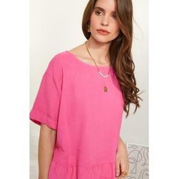 Le Monde du Lin Leinen-Bluse in Pink - 69% | Gr&ouml;&szlig;e 38/40 | Damen-blusen