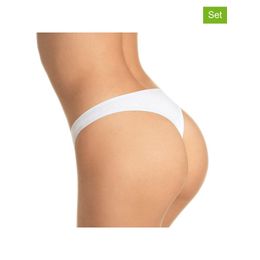 Nur Die 5er-Set: Strings in Wei&szlig; - 30% | Gr&ouml;&szlig;e L | Damen-unterteile
