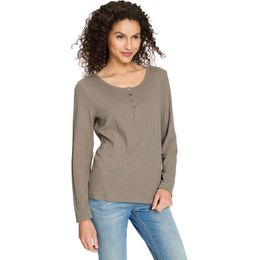 Heine Longsleeve in Taupe - 60% | Gr&ouml;&szlig;e 40 | Damen-tops