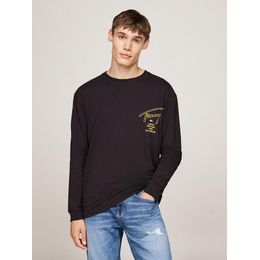 Tommy Jeans Longsleeve in Schwarz - 26% | Gr&ouml;&szlig;e L | Herrenshirts