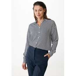 Mexx Bluse in Wei&szlig;/ Dunkelblau - 55% | Gr&ouml;&szlig;e M | Damen-blusen