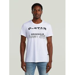 G-Star Raw G-Star Shirt in Wei&szlig; - 49% | Gr&ouml;&szlig;e XXL | Herren-plussize