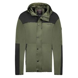 Geographical Norway &Uuml;bergangsjacke "Darome" in Khaki - 74% | Gr&ouml;&szlig;e L | Herren-plussize