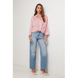 Lin Passion Hemd in Rosa - 73% | Gr&ouml;&szlig;e 38/40 | Damen-blusen