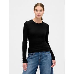 GAP Longsleeve in Schwarz - 42% | Gr&ouml;&szlig;e S | Damen-tops