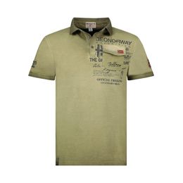 Geographical Norway Poloshirt "Keony" in Gr&uuml;n - 67% | Gr&ouml;&szlig;e S | Herren-plussize