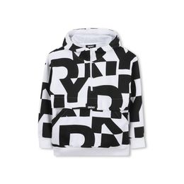 DKNY Hoodie in Schwarz/ Wei&szlig; - 52% | Gr&ouml;&szlig;e 104 | Kinder-sweatshirts-jacken