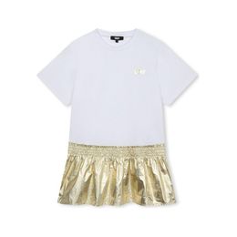 DKNY Hemdkleid in Wei&szlig;/ Gold - 67% | Gr&ouml;&szlig;e 176 | Kinderkleider