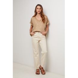Lin Passion Leinen-Bluse in Camel - 72% | Gr&ouml;&szlig;e 34/36 | Damen-blusen