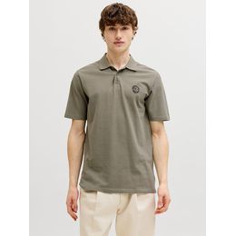 Jack & Jones Jack & Jones Poloshirt "Alliance" in Khaki - 44% | Gr&ouml;&szlig;e M | Herren-plussize