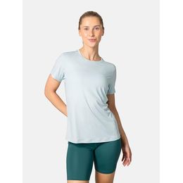 KARI TRAA Trainingsshirt "Ava" in T&uuml;rkis - 48% | Gr&ouml;&szlig;e XS | Damen-outdoor-tops-shirts