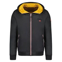 Geographical Norway &Uuml;bergangsjacke "Arrivial" in Schwarz/ Gelb - 71% | Gr&ouml;&szlig;e 128 | Kinderjacken