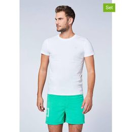 Chiemsee 2er-Set: Shirts in Wei&szlig; - 43% | Gr&ouml;&szlig;e M | Herren-plussize
