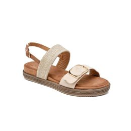 Sixth Sens Sandalen in Creme/ Hellbraun - 62% | Gr&ouml;&szlig;e 37 | Damen-sandalen