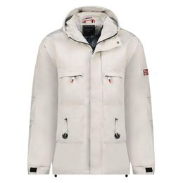 Geographical Norway &Uuml;bergangsjacke "Barimo" in Creme - 79% | Gr&ouml;&szlig;e S | Herren-plussize