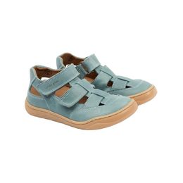 POM POM Leder-Barfu&szlig;schuhe in Blau - 51% | Gr&ouml;&szlig;e 29 | Kindersandalen