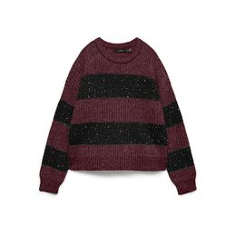 V&eacute;ro Moda Vero Moda Pullover in Bordeaux/ Schwarz - 51% | Gr&ouml;&szlig;e M | Damen-pullover-cardigans