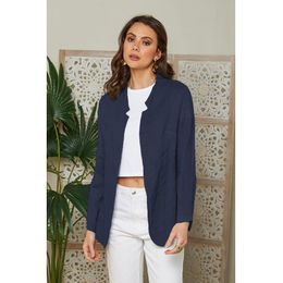 Lin Passion Leinen-Blazer in Dunkelblau - 70% | Gr&ouml;&szlig;e 38/40 | Damenjacken