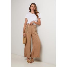 Lin Passion Leinen-Hose in Camel - 73% | Gr&ouml;&szlig;e 38/40 | Damenhosen
