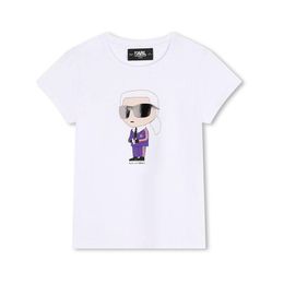 Karl Lagerfeld Kids Shirt in Wei&szlig; - 57% | Gr&ouml;&szlig;e 110 | Kinder-oberteile