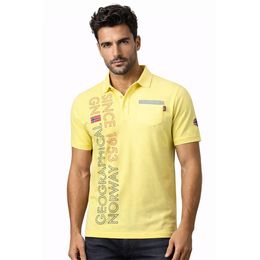 Geographical Norway Poloshirt "Konakri" in Gelb - 71% | Gr&ouml;&szlig;e XL | Herren-plussize