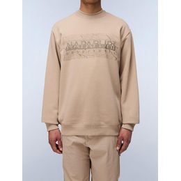 Napapijri Sweatshirt in Beige - 68% | Gr&ouml;&szlig;e S | Herren-plussize