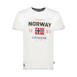 Geographical Norway Shirt "Juitre" in Wei&szlig; - 65% | Gr&ouml;&szlig;e 128 | Kinder-oberteile
