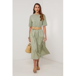 Lin Passion Kleid in Khaki - 74% | Gr&ouml;&szlig;e 36/38 | Damen-kleider