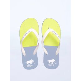POLO SYLT Zehentrenner in Gelb/ Hellblau - 47% | Gr&ouml;&szlig;e 42/43 | Damen-sandalen