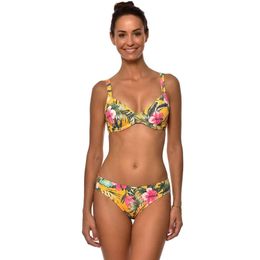 Livia Monte-Carlo Bikini-Oberteil "Saleya" in Gelb/ Bunt - 63% | Gr&ouml;&szlig;e 38E-Cup | Damen-bademode