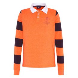 POLO SYLT Poloshirt in Orange/ Pflaume - 49% | Gr&ouml;&szlig;e 110/116 | Kinder-oberteile