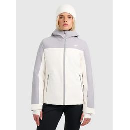 4F Ski-/ Snowboardjacke in Creme - 68% | Gr&ouml;&szlig;e XL | Damen-outdoorjacken