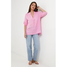 Le Monde du Lin Leinen-Bluse in Rosa - 73% | Gr&ouml;&szlig;e 38/40 | Damen-blusen