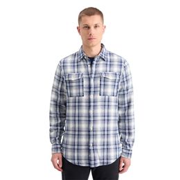 Scotch & Soda Scotch & Soda Hemd in Dunkelblau/ Wei&szlig; - 75% | Gr&ouml;&szlig;e M | Herren-plussize