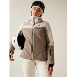 Dare 2b Ski-/ Snowboardjacke "Iced" in Creme/ Beige - 65% | Gr&ouml;&szlig;e 44 | Damen-outdoorjacken