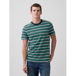 GAP Shirt in Gr&uuml;n/ Schwarz - 44% | Gr&ouml;&szlig;e XXL | Herren-plussize