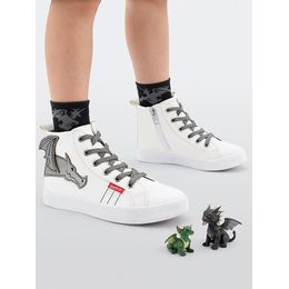 Denokids Sneakers "Dragon" in Wei&szlig; - 73% | Gr&ouml;&szlig;e 32 | Kindersneakers