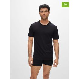 Hugo Boss Underwear 3er-Set: Shirts in Schwarz - 30% | Gr&ouml;&szlig;e XL | Herren-plussize