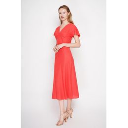 ASSUILI Leinen-Kleid in Rot - 72% | Gr&ouml;&szlig;e 40 | Damen-kleider