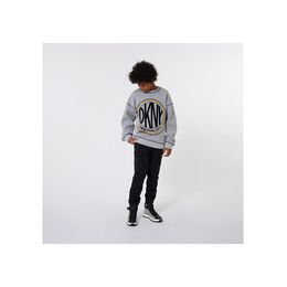 DKNY Wende-Sweatshirt in Grau/ Schwarz - 67% | Gr&ouml;&szlig;e 116 | Kinder-sweatshirts-jacken