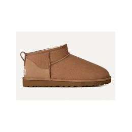 UGG Australia UGG Leder-Ankle-Boots "Classic Ultra Mini" in Hellbraun - 22% | Gr&ouml;&szlig;e 40 | Herrenstiefel