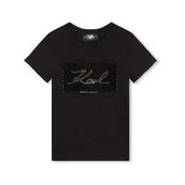 Karl Lagerfeld Kids Shirt in Schwarz - 62% | Gr&ouml;&szlig;e 116 | Kinder-oberteile