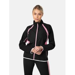 KARI TRAA Softshelljacke "Molly" in Schwarz/ Rosa - 70% | Gr&ouml;&szlig;e XS | Damen-outdoorjacken
