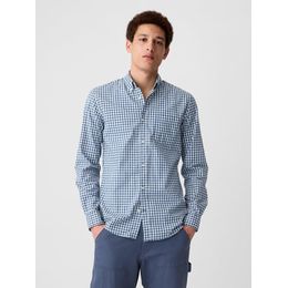 GAP Hemd - Slim fit - in Blau/ Wei&szlig; - 60% | Gr&ouml;&szlig;e XL | Herren-plussize