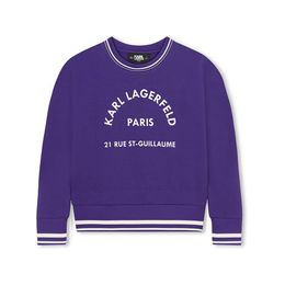 Karl Lagerfeld Kids Sweatshirt in Lila - 56% | Gr&ouml;&szlig;e 110 | Kinder-sweatshirts-jacken