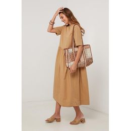 Lin Passion Kleid in Camel - 75% | Gr&ouml;&szlig;e 36/38 | Damen-kleider