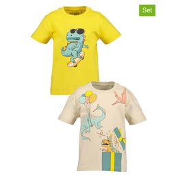 Blue Seven 2er Set: Shirts in Gelb/ Beige - 50% | Gr&ouml;&szlig;e 116 | Kinder-oberteile