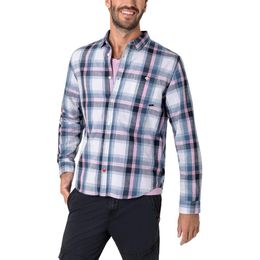 Timezone Hemd - Regular fit - in Wei&szlig;/ Dunkelblau - 62% | Gr&ouml;&szlig;e XL | Herren-plussize