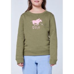 POLO SYLT Sweatshirt in Khaki - 49% | Gr&ouml;&szlig;e 134/140 | Kinder-sweatshirts-jacken